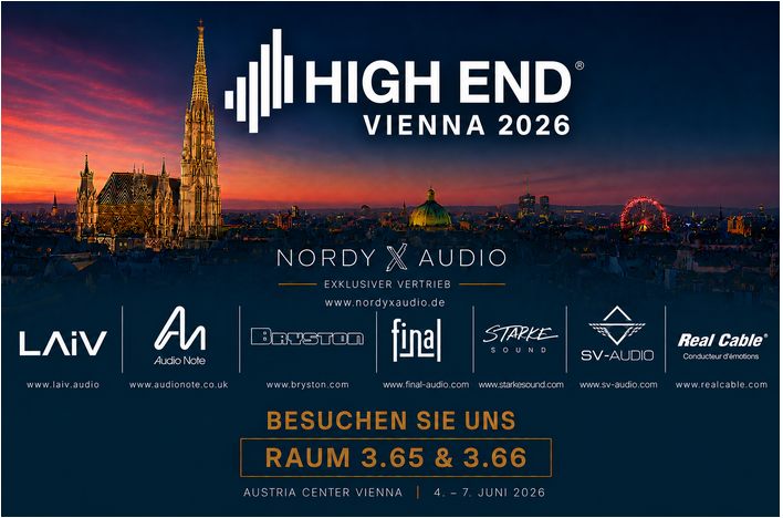 Nordyx Audio mit 7 bekannten HiFi-Marken auf der HIGH END Vienna 2026 ...